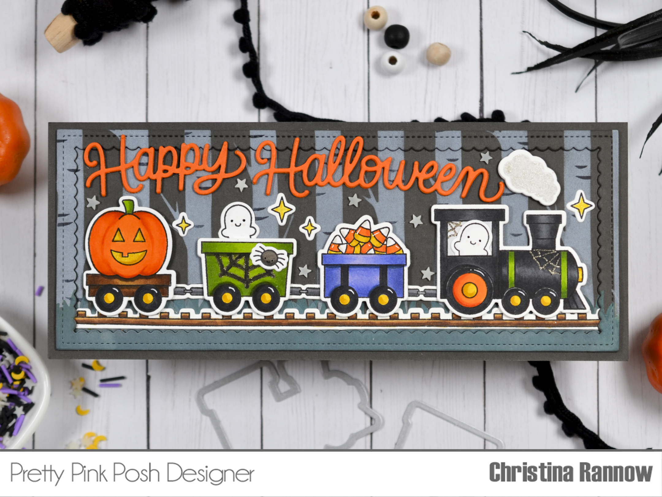 Chugging Along the Pretty Pink Posh August 2024 Halloween Release Blog ...
